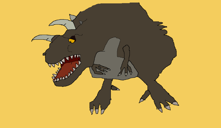 Horned Sharptooth Drawing by DinoFun