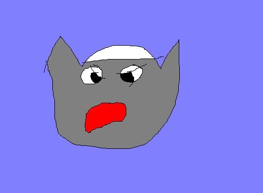 Bald wolf by Scottfox