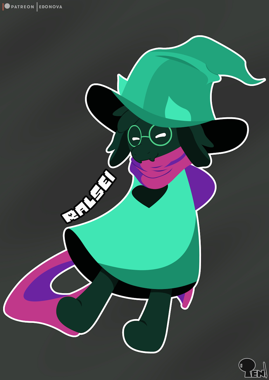 Ralsei - Sticker Design by edonova