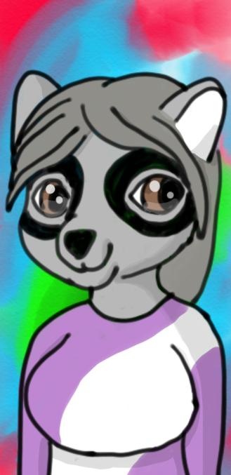 cute raccoon girl by joshp1