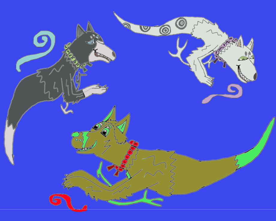 Gator and the Kekkaishi Demon Dogs by gatormcgee