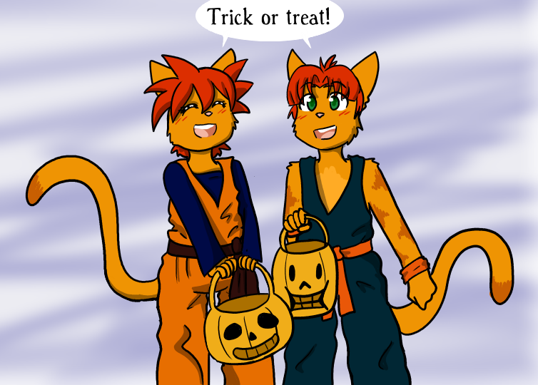 Trick or treat! by Fiona