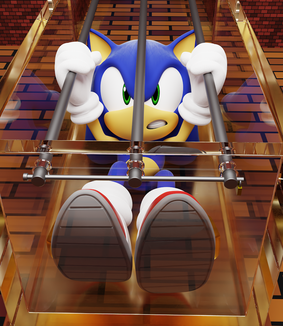 Hedgehog In Glass Cage by SMPTHEHEDGEHOG