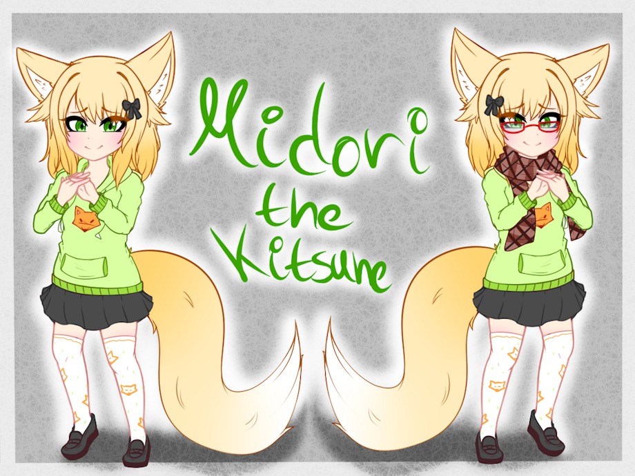 -Midori The Kitsune- by KuroNekoKimi