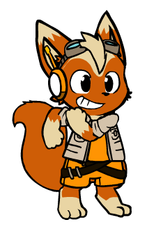 Deek the space squirrel by Deek