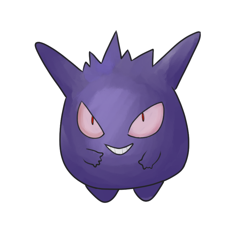 Mini Gengar by CrystalShards