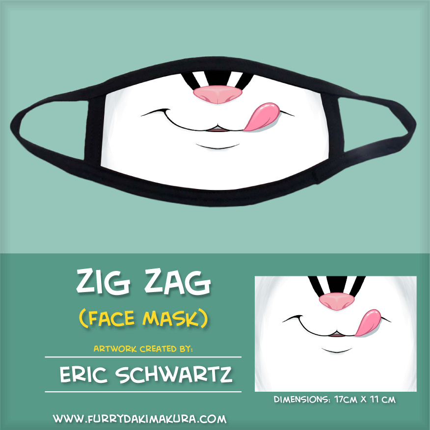Zig Zag Face Mask by EWS by FurryDakimakura
