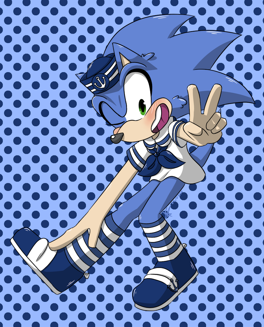 Summer outfit Sonic by CanadienMaple