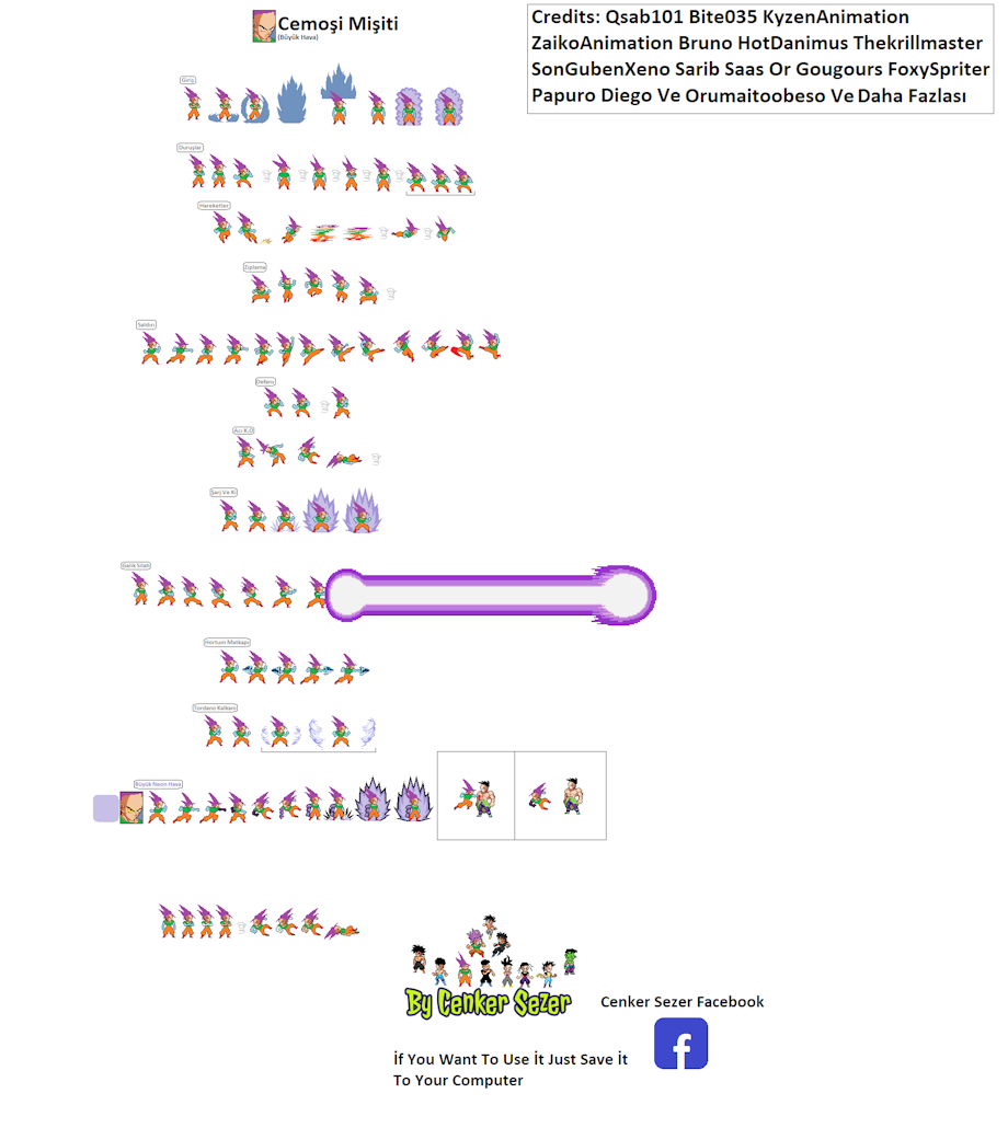Cemoşi Mişiti All Forms Sprites Sheets by Cenker