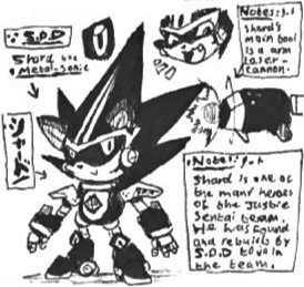 [Justice-Sentai] Shard, the Metal-Sonic by KainswordShadowkan