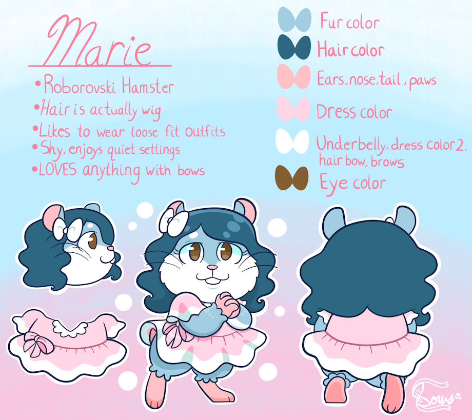 Fursona Ref Sheet by Bowsaremyfriends