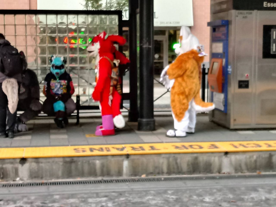 Furries at the Subway Station by RollerCoasterViper59