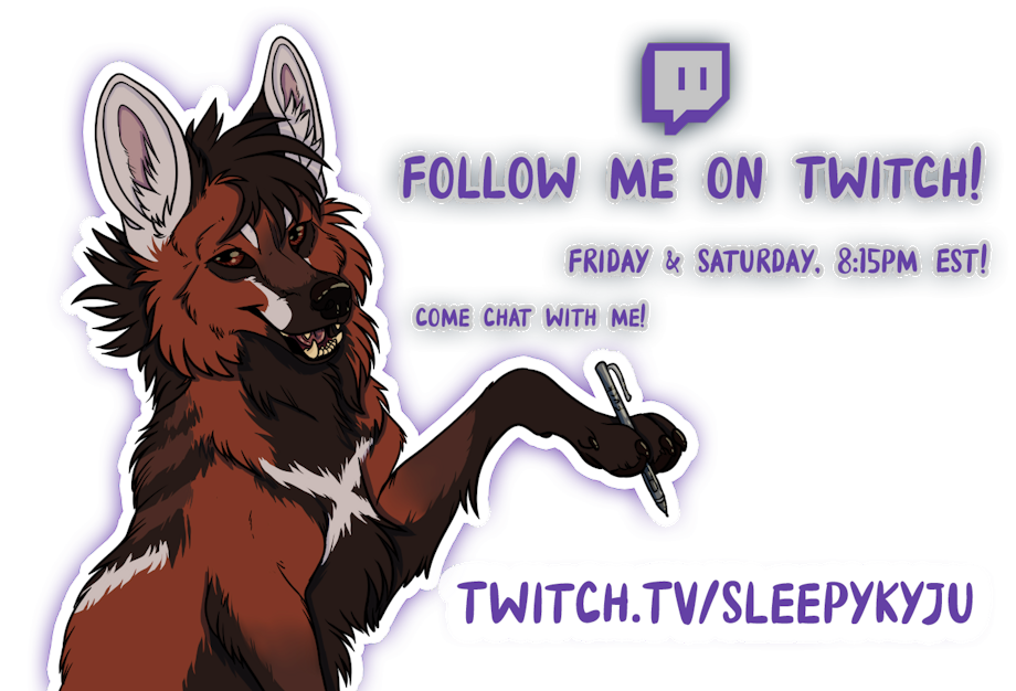 Follow me on Twitch! by SleepyKyju