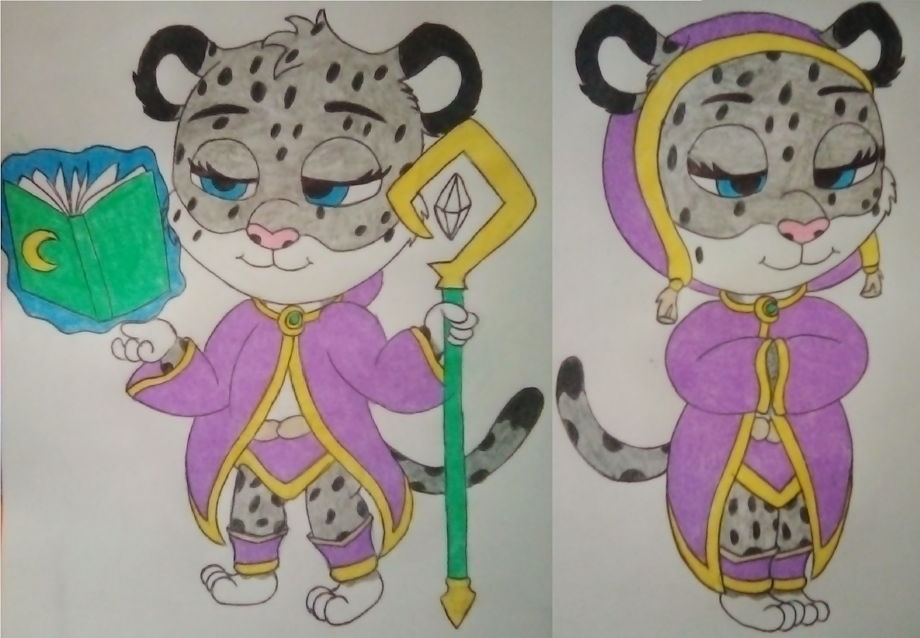 Luna the Snow Leopard by BlazeHeartPanther