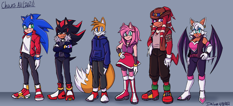 Chaos AU (2021) Character Redesigns by Ithiliam