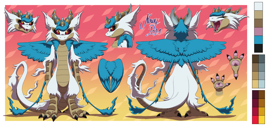 Zyphra reference sheet by Nowykowski7