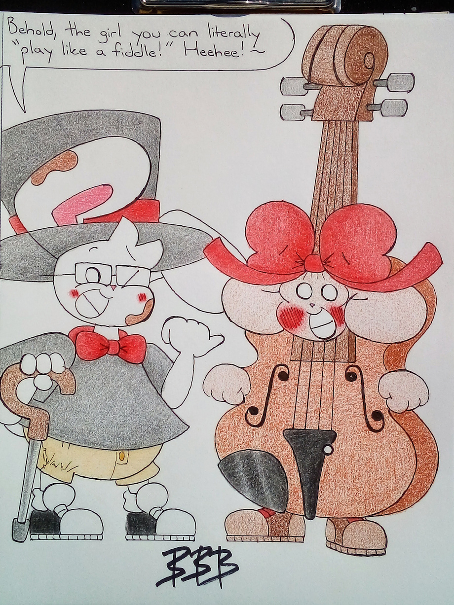 Fiddle Girl by BabyBunnyBoy