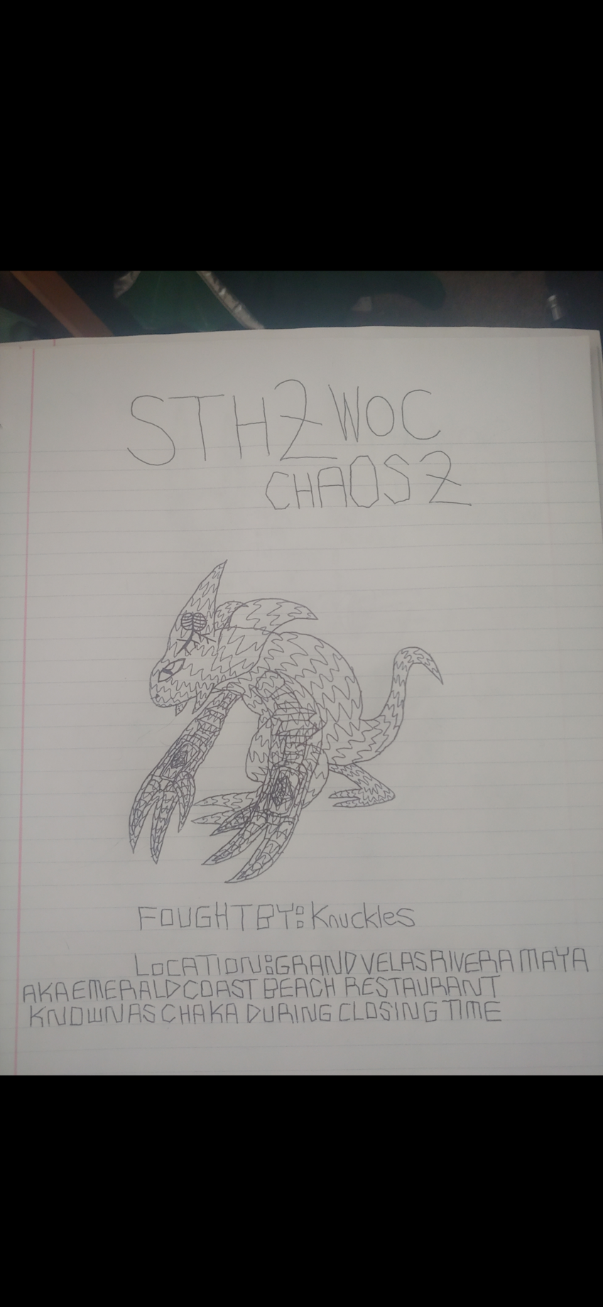 STH 2 WOC BOSS 3 CHAOS 2 CONCEPT ART by ScalySexFanatic