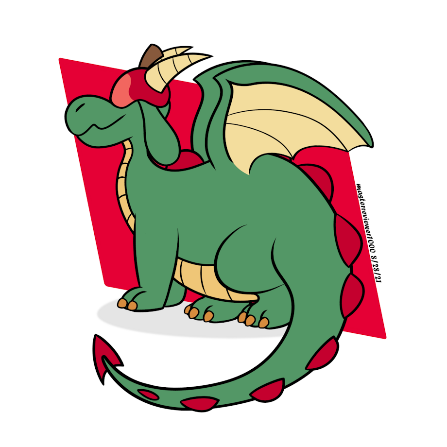 Drapple the Apple Dragon by masterreviewer1000