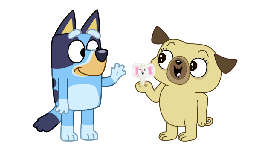 Bluey, Potato and Chip by orchua