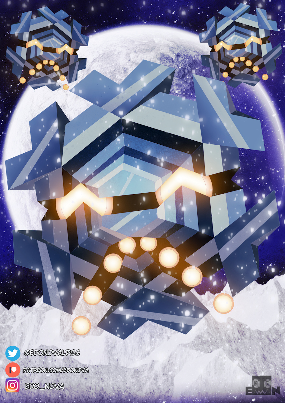 Cryogonal - The Snowflake Pokémon by edonova