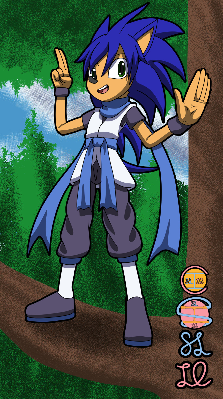 Sonic Freedom Planet 2 Style by IzumiCulture