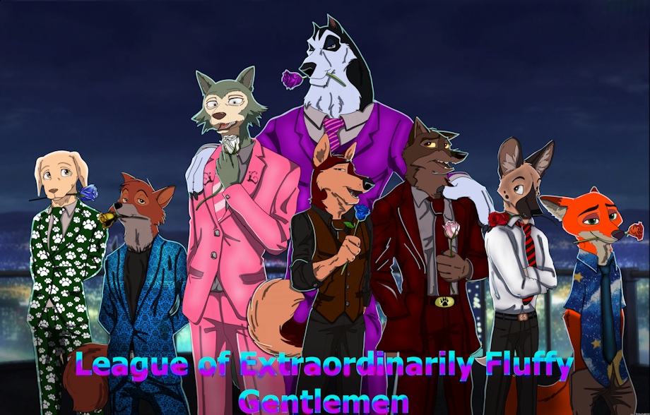 League of Extraordinarily Fluffy Gentlemen (Title and Alt) by HolidayPup
