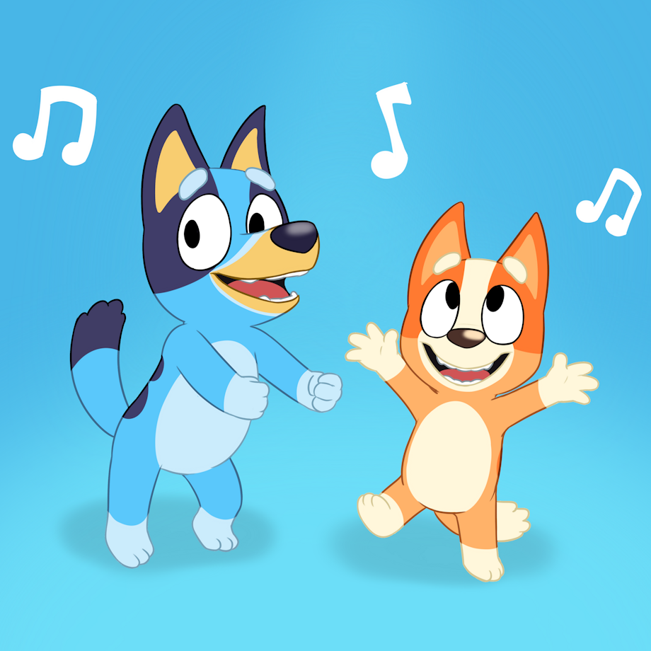 Bluey & Bingo by TribalDragon