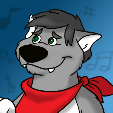 Musical Wolf by BobbyThornbody
