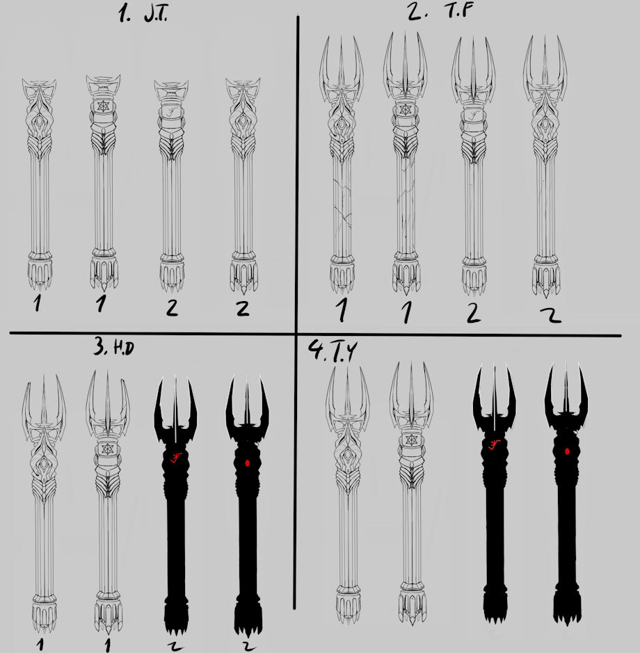 Lightsaber designs by EclipsisTenebris