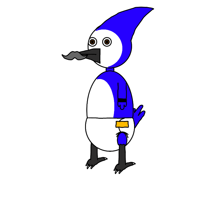 Mustached birdie. by 00aa