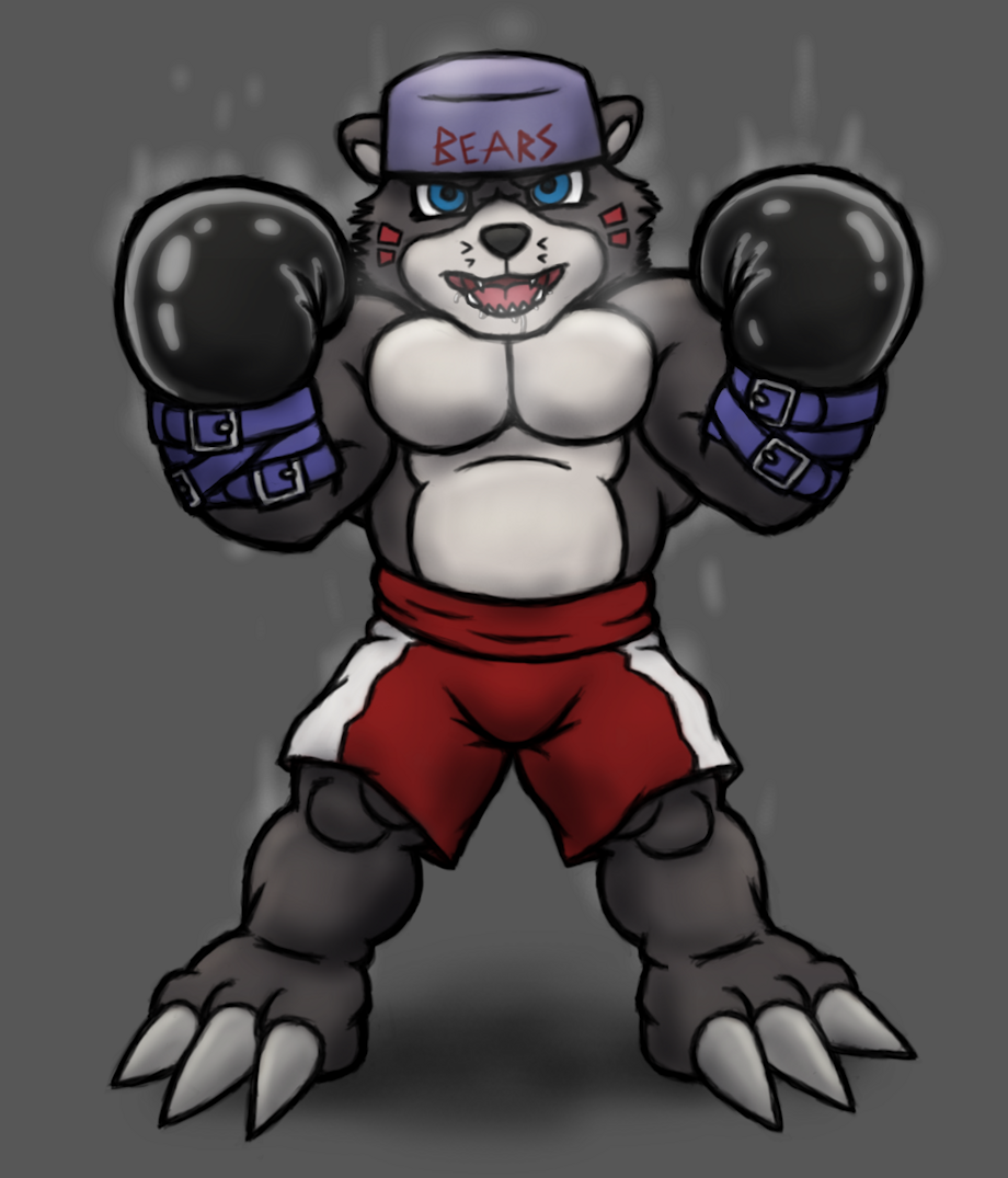 Boxing Bearmon by Jarfox