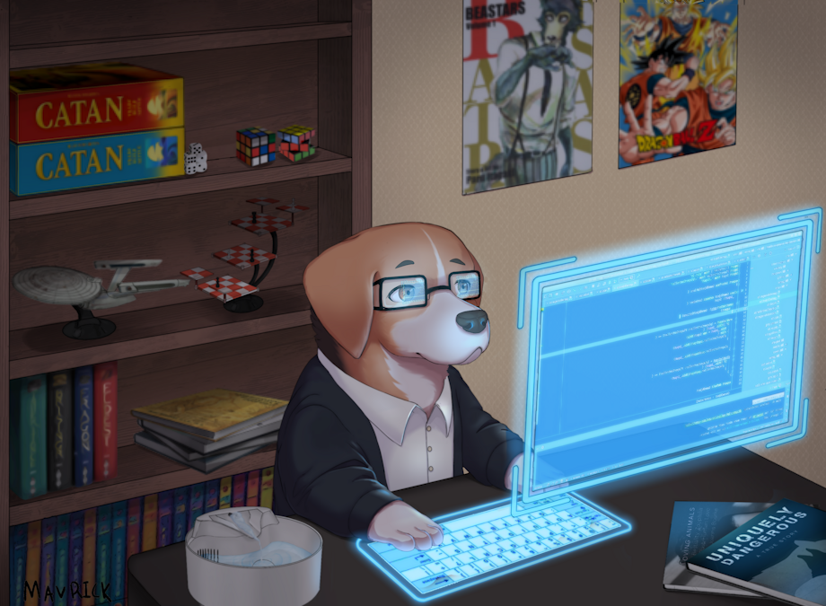 Nerdy Dog by Mavrick