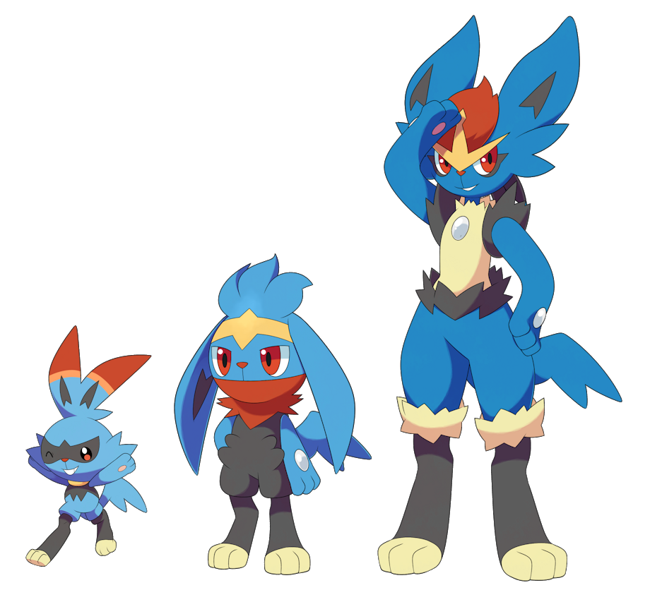 Lucario/Cinderace Line by xiardoruzo