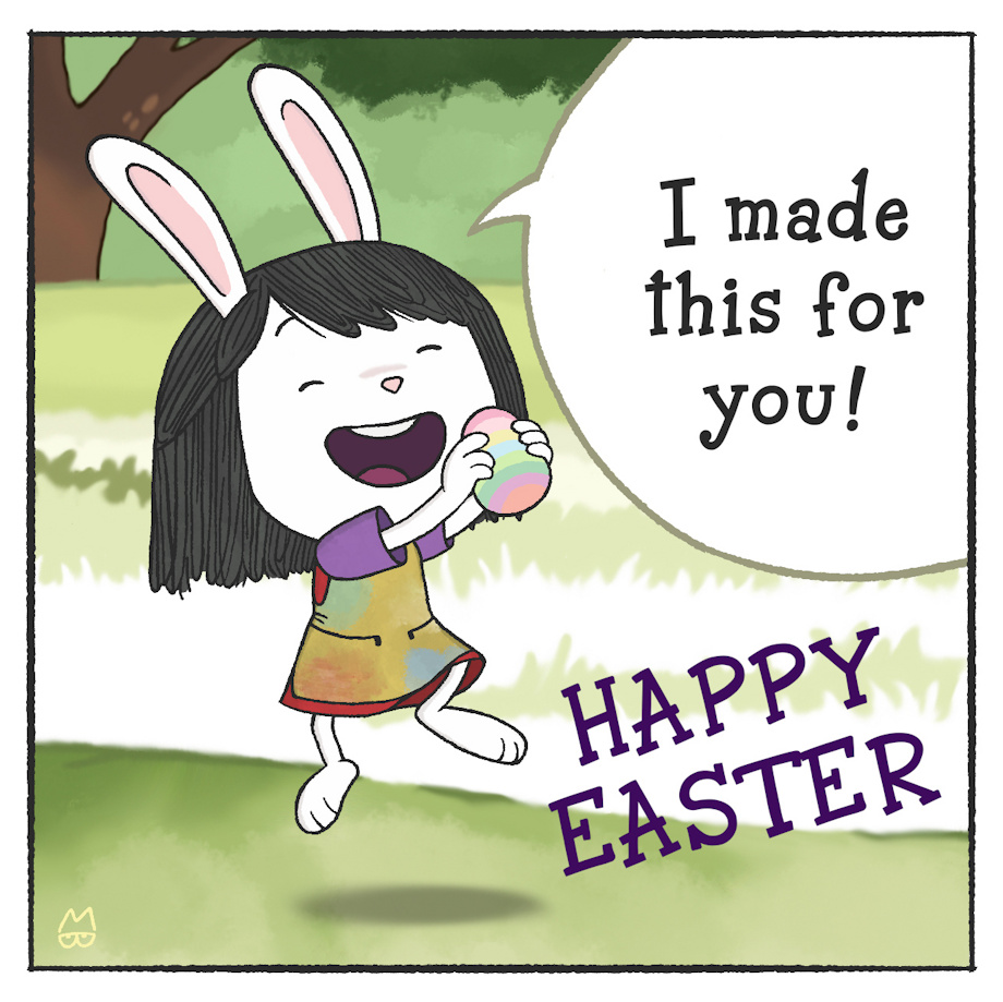 Elinor Rabbit Easter Pic by MildlyBushy
