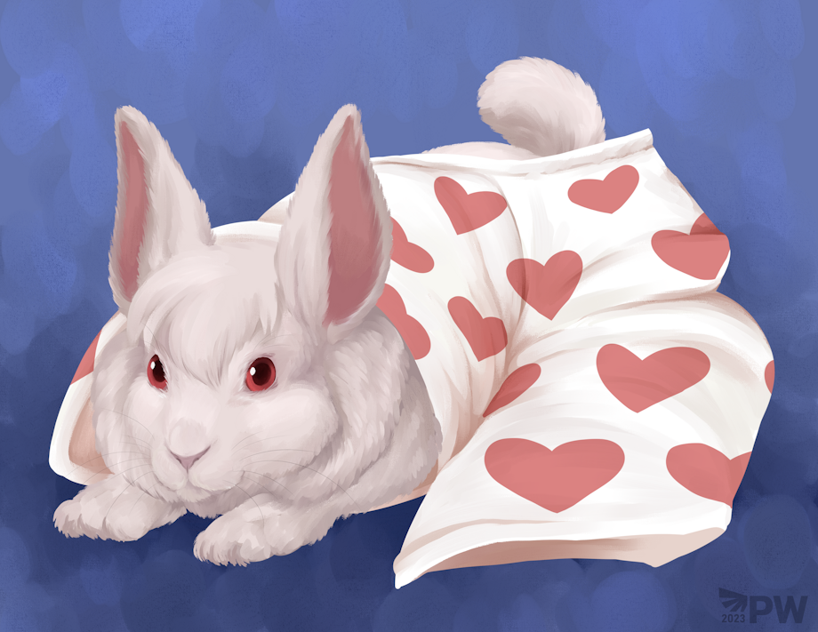 Bun bun in the buns by PaperWings