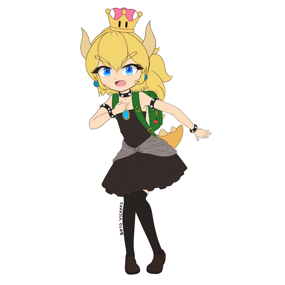 Loli Bowsette WIP by BetoVickers