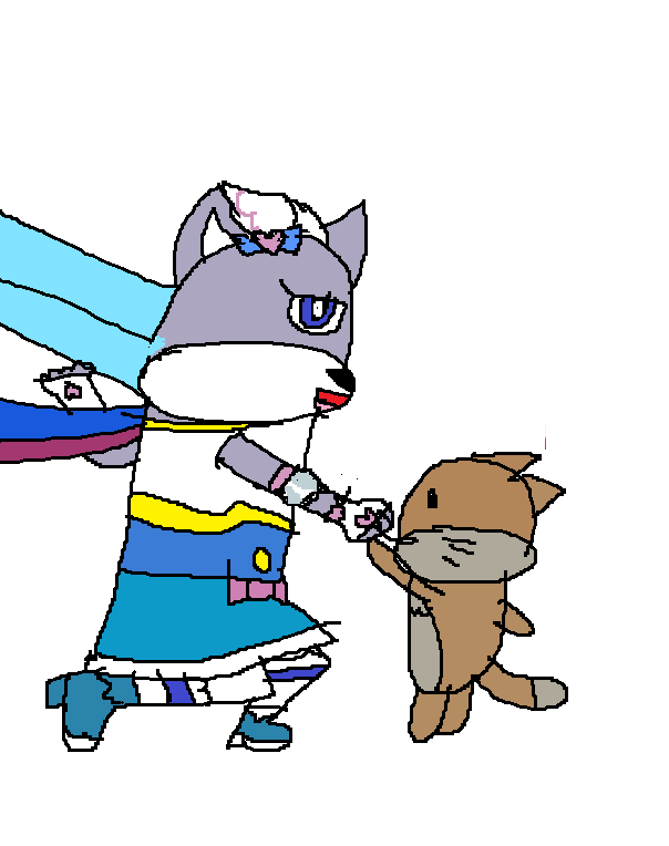 Sora AS Cure Sky: Stuffed Cat by jeremycrimson