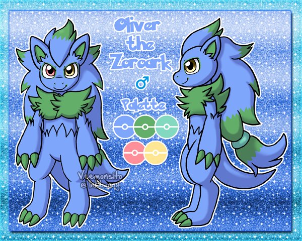 [Commission] Zoroark OC Reference Sheets by Veemonsito