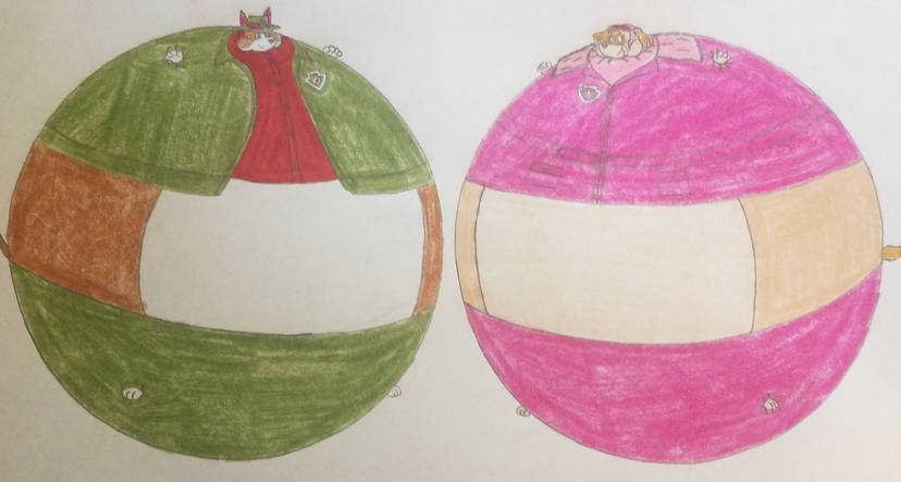 Anthro Tracker and Skye Inflation by DanXDWolfenburg