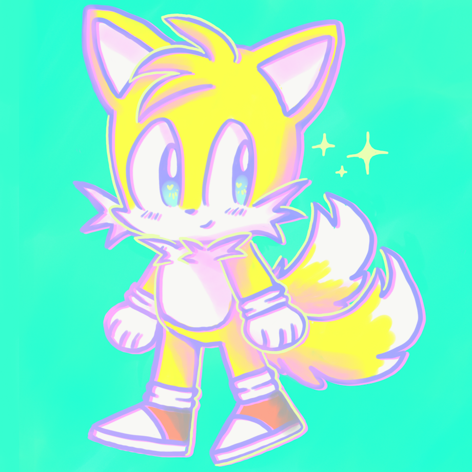 Neon Tails by methkit