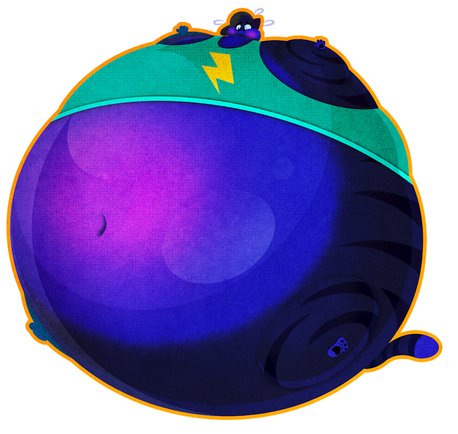 (COMMISSION) Berry Boi Kitty by InflateResponsiblyIB