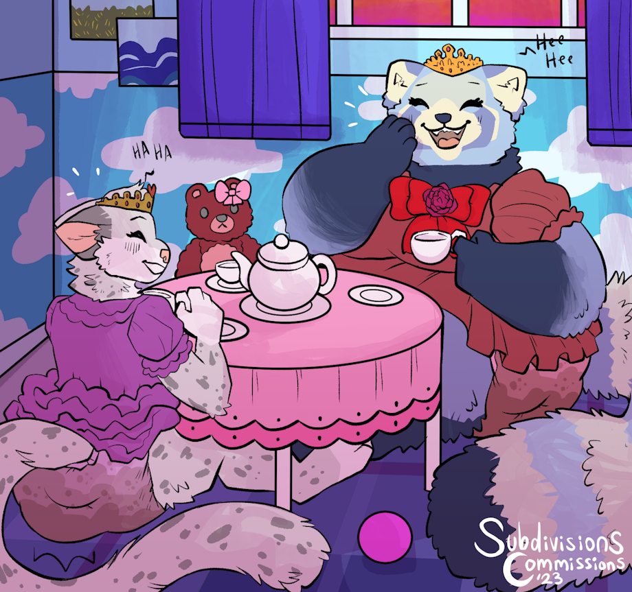 Messy Princesses Tea Time by ChronoKitten