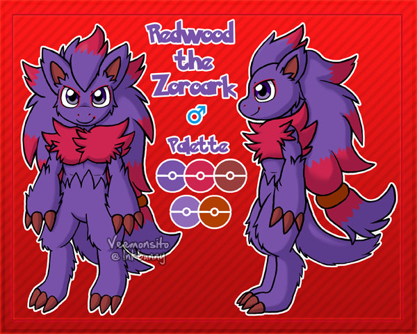 [Commission] Zoroark OC Reference Sheets by Veemonsito