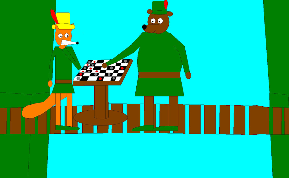 Robin Hood and Little John Play Chess by SonicTUFFandMLP