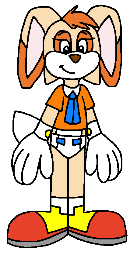 Cream the Rabbit in Diaper by CartoonFoxArt2002