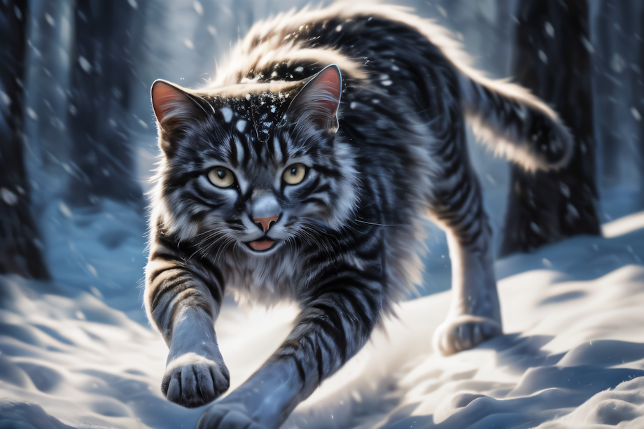 Snow critters (AI) by Hornybunny