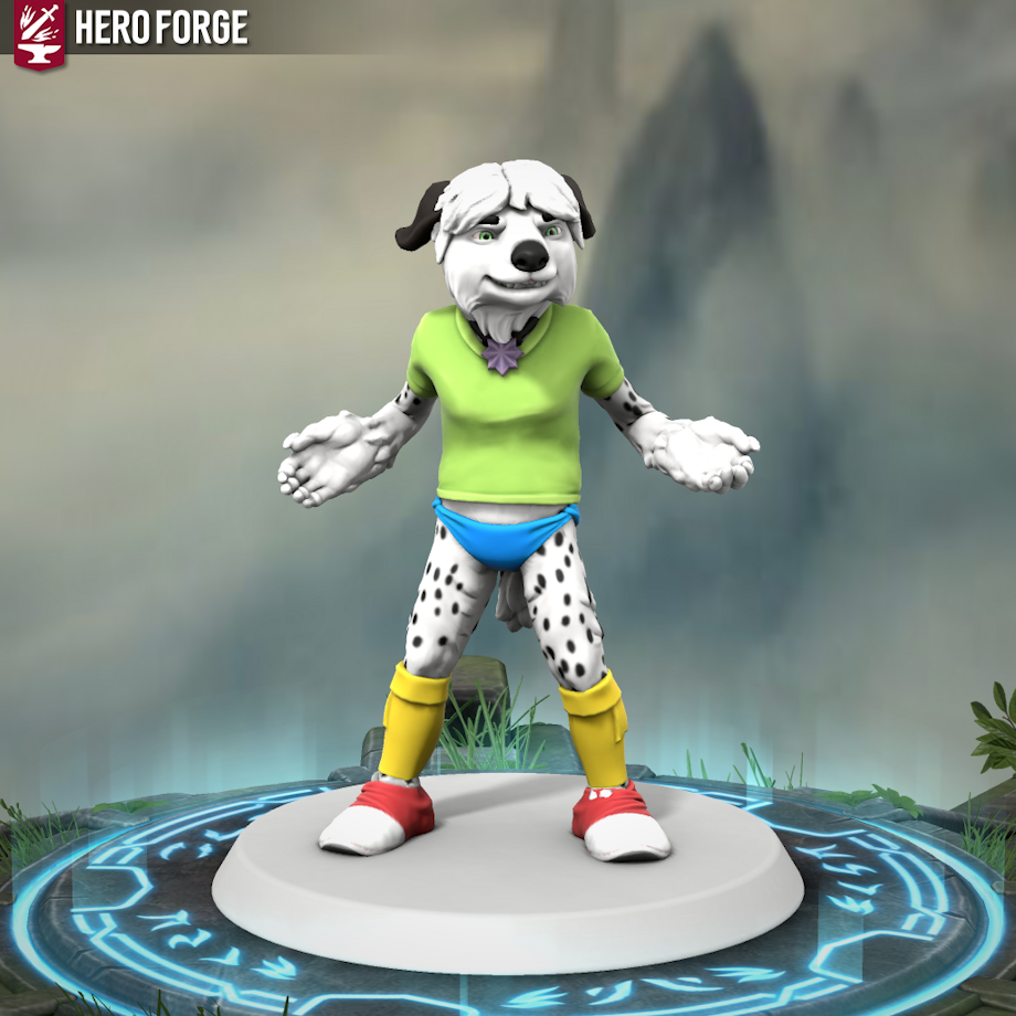 Nelson the Dog - Hero Forge by ToonlandianFox2002