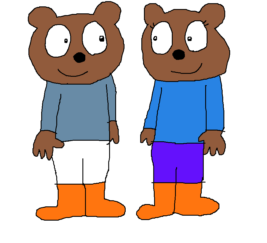 REMAKE: Frank Bear and Holly Bear in Snow Gear by Spongebob155