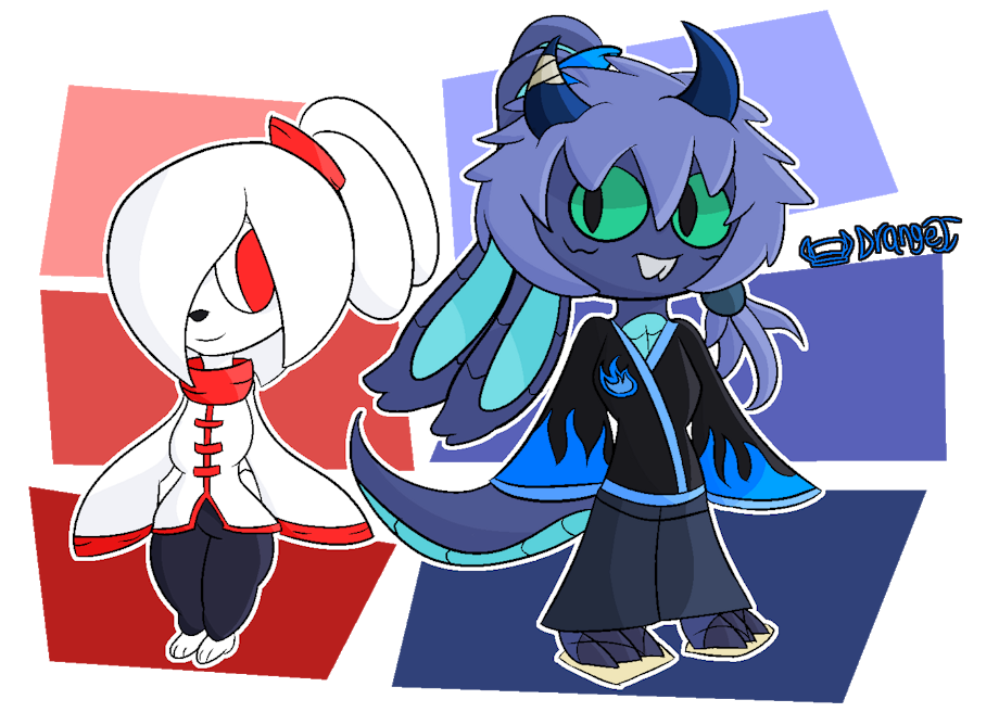 ponytail buns by DrangeI